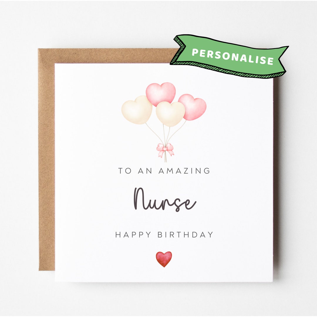 Nurse Birthday Card Nurse Birthday Cards Nurse Birthday Gift Nurses ...