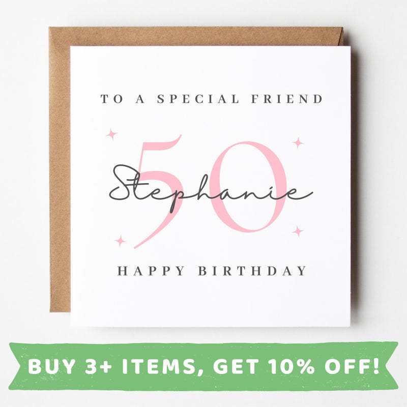 Friends Fifty Card - Etsy UK
