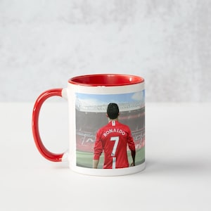 Cristiano Ronaldo 'then & Now' Manchester United Old Trafford Mug - Man ...