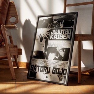Jujutsu Kaisen Satoru Gojo Poster V2 | 1 Piece Set Manga Art | Anime ...