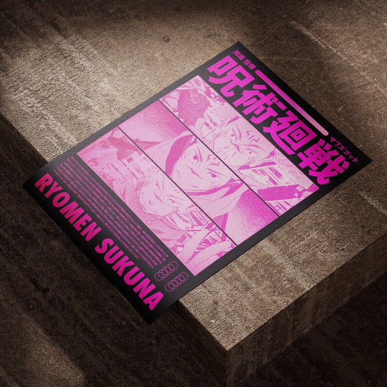 Jujutsu Kaisen Sukuna Poster V3 1 Piece Set Manga Art Anime Wall Print ...