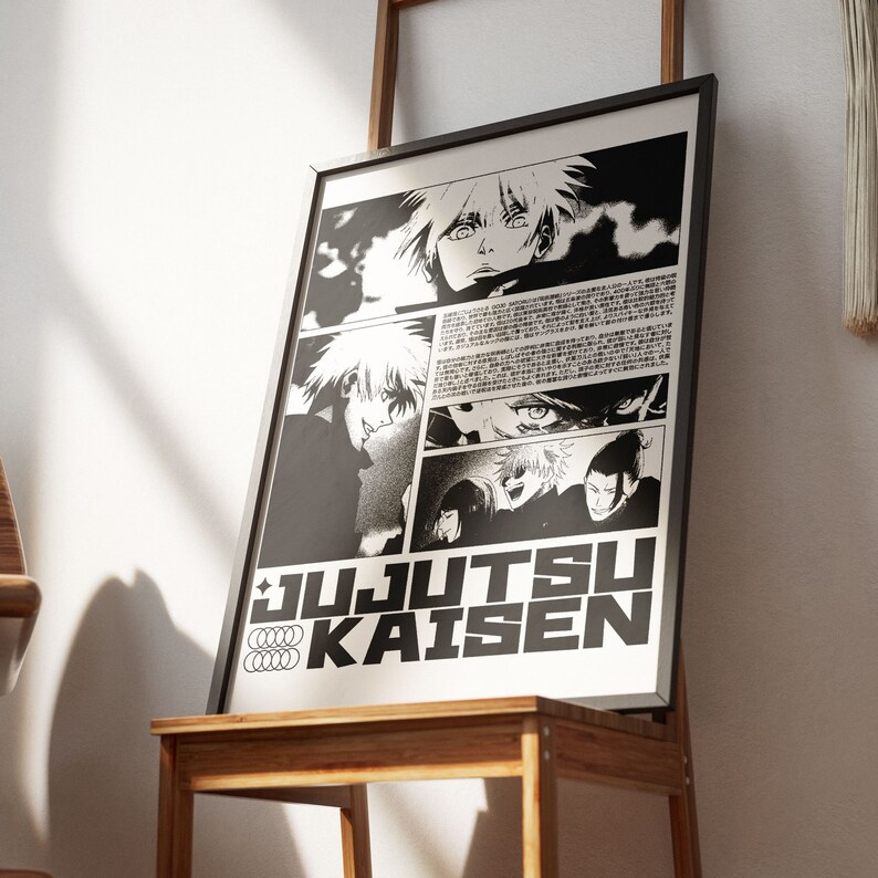Jujutsu Kaisen Satoru Gojo Poster 2 Piece Set Manga Art Anime Wall ...