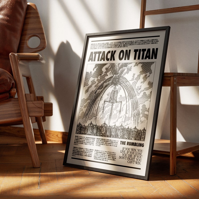 Attack on Titan Poster Set of 3, Attack on Titan Art Anime Wall Print ...