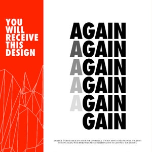 Again and Again, Quotes Art, Quotes Poster, Inspiration Poster ...