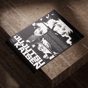 Jujutsu Kaisen Satoru Gojo Poster V3 | 2 Piece Set Manga Art | Anime ...