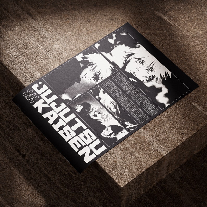 Jujutsu Kaisen Satoru Gojo Poster V3 2 Piece Set Manga Art Anime Wall ...