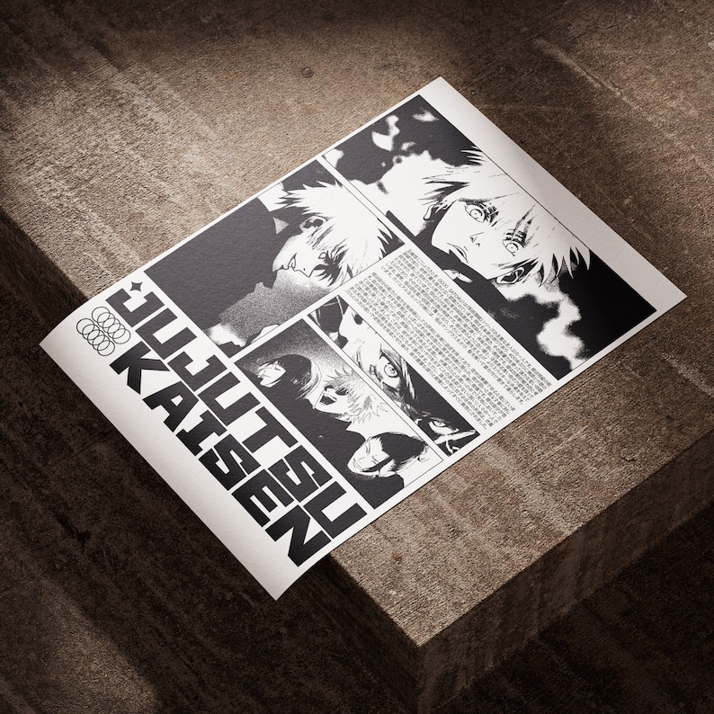 Jujutsu Kaisen Satoru Gojo Poster 2 Piece Set Manga Art Anime Wall ...