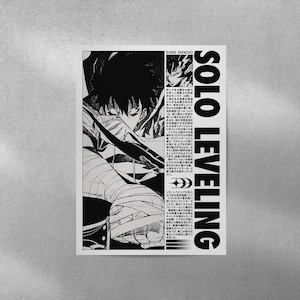 Solo Leveling Art - Sung Jinwoo Print - Manga Art Print - Anime Art ...