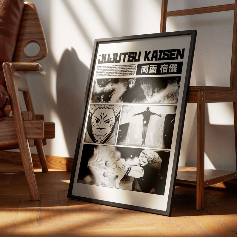 Jujutsu Kaisen Sukuna Poster 1 Piece Set Manga Art Anime Wall Print ...