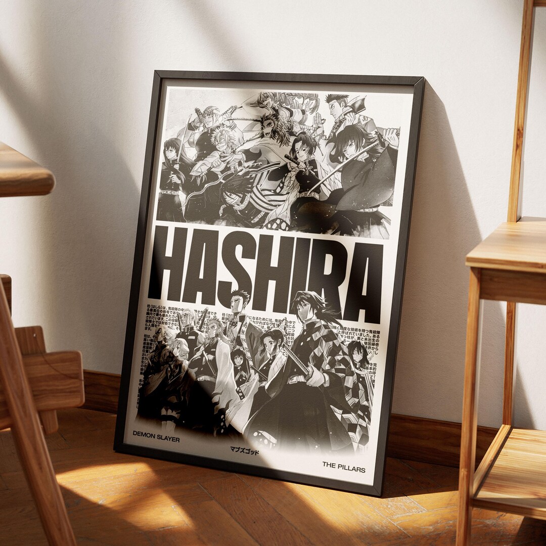 Demon Slayer Hashira Anime Digital Poster, Anime Gifts, Anime Wall Art ...