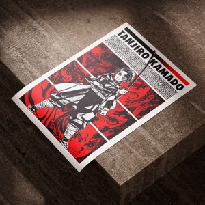 Tanjiro Kamado Demon Slayer Anime Digital Poster, Anime Gifts, Anime ...