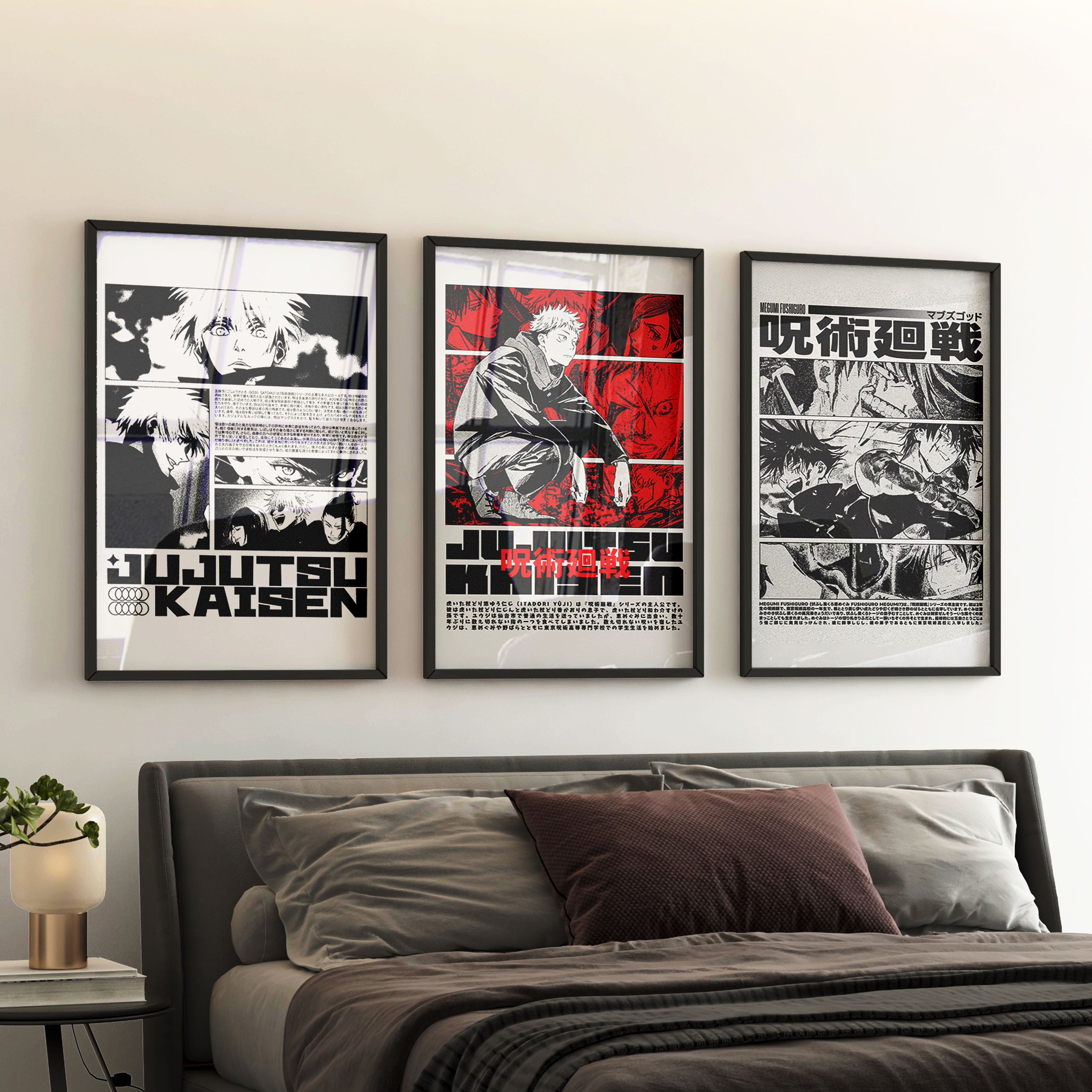 Jujutsu Satoru Posters, Manga Art Anime Wall, Satoru Gojo, Yuji Itadori ...