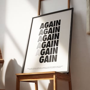 Again and Again, Quotes Art, Quotes Poster, Inspiration Poster ...