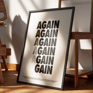 Again and Again, Quotes Art, Quotes Poster, Inspiration Poster ...