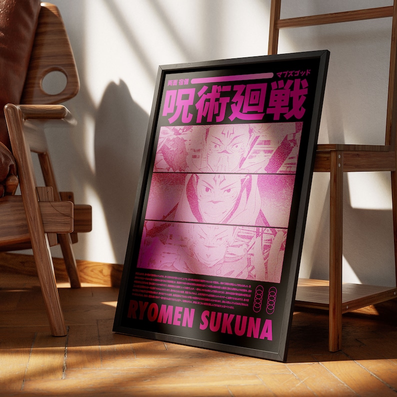 Jujutsu Kaisen Sukuna Poster V3 1 Piece Set Manga Art Anime Wall Print ...