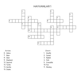 Basic Turkish Word Game - Etsy