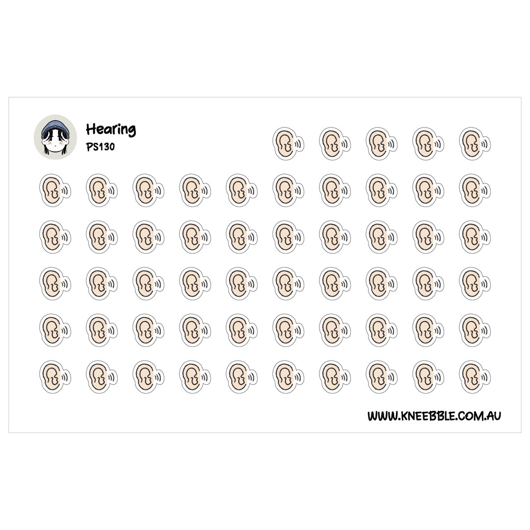 Hearing Test Planner Stickers - Ear Care and Appointment Labels - Etsy