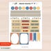 Weekly Planner Beach Kit, Beach Theme Stickers, Summer Tropical ...
