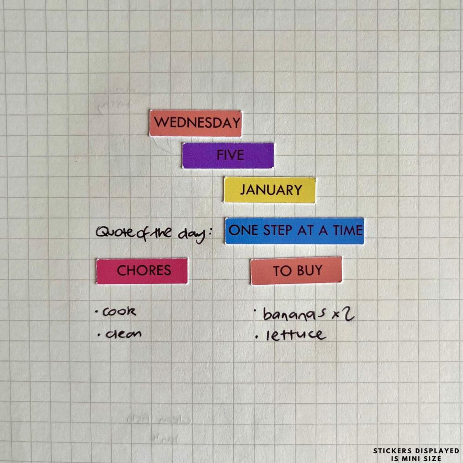 Motivational Quotes Rectangle Label Planner Stickers, Inspirational ...