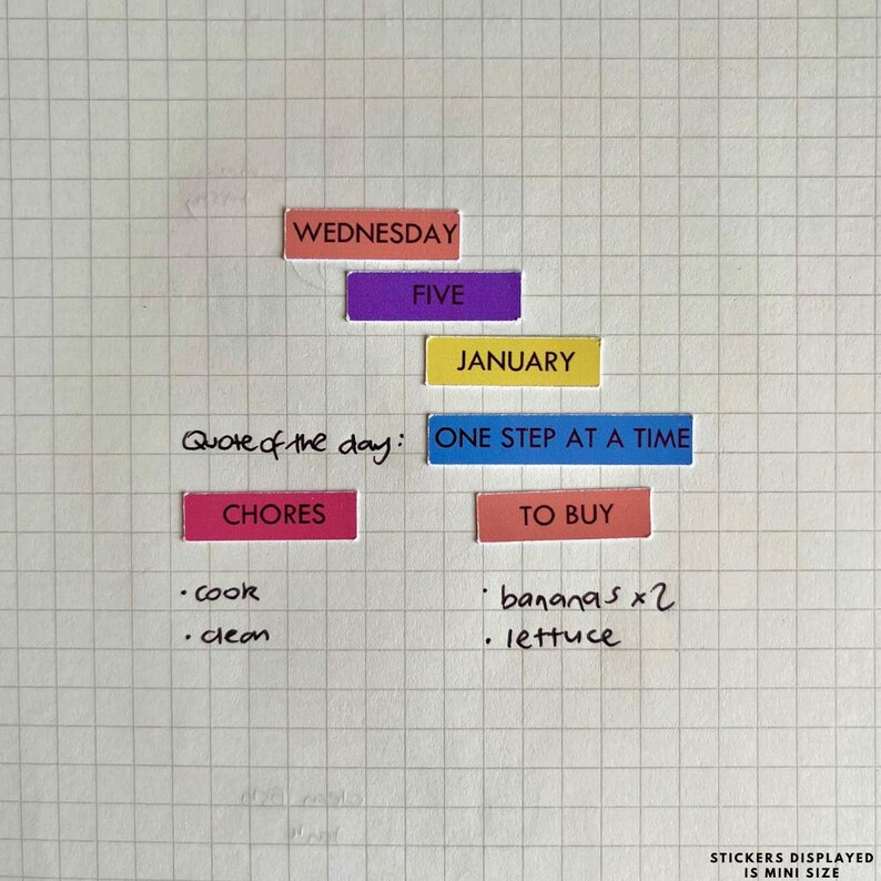 Motivational Quotes Rectangle Label Planner Stickers, Inspirational ...