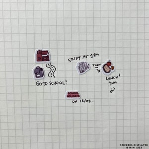 School Stickers, Study Diary Planner, Homework Exams Subjects, Teacher ...