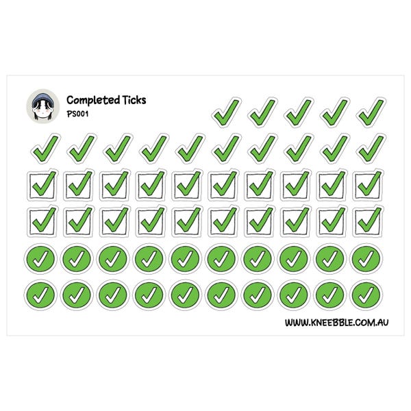 Completed Task Stickers - Etsy