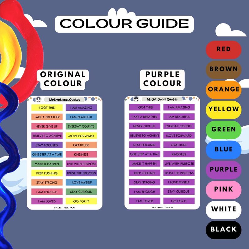 Motivational Quotes Rectangle Label Planner Stickers, Inspirational ...