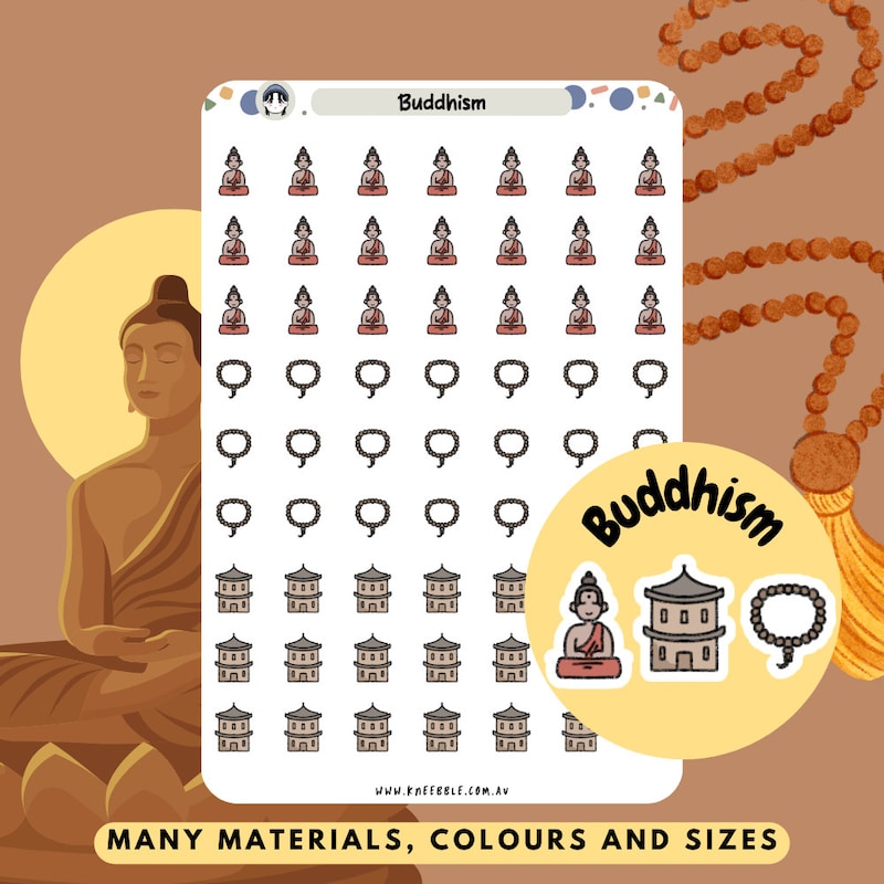 Buddhism Stickers - Etsy