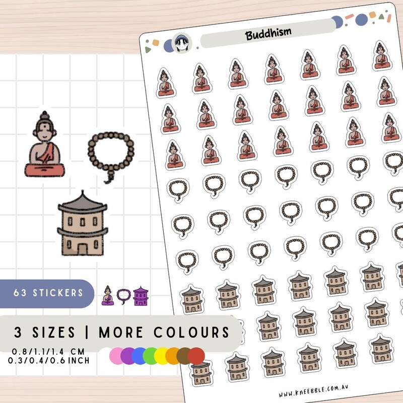 Buddhism Stickers - Etsy