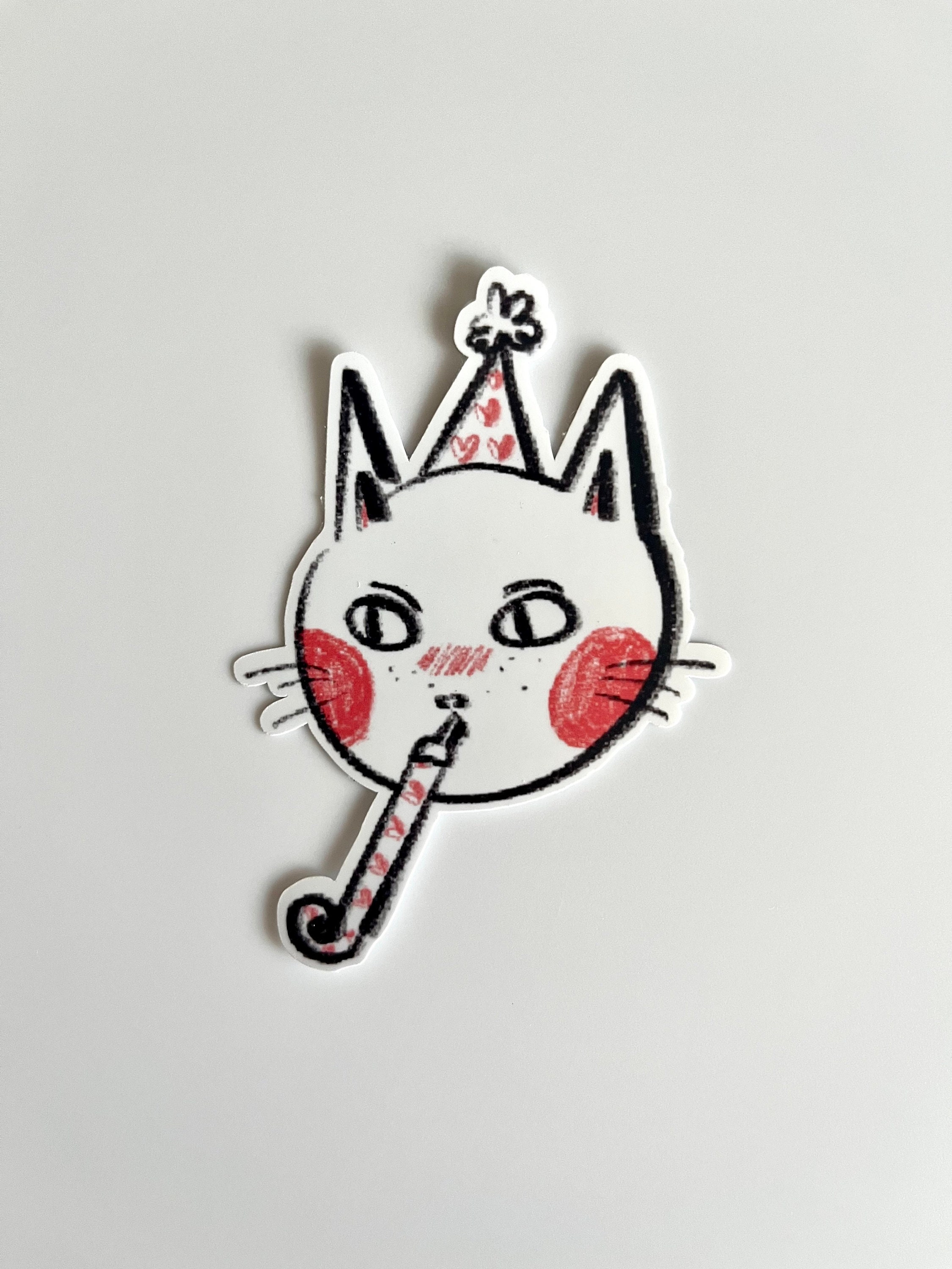 Cat Birthday Sticker Pack Water & Tear Resistant Vinyl - Etsy