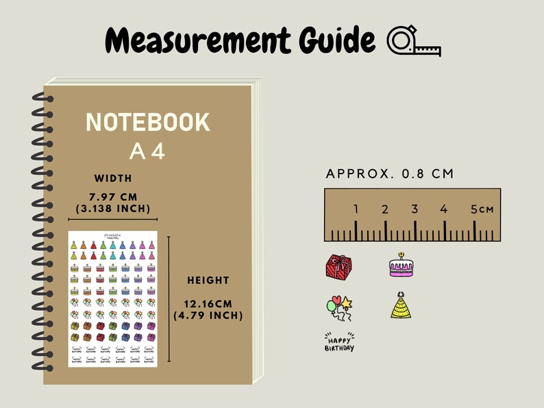 Birthday Stickers Happy Birthday Sticker Sheet Celebration - Etsy