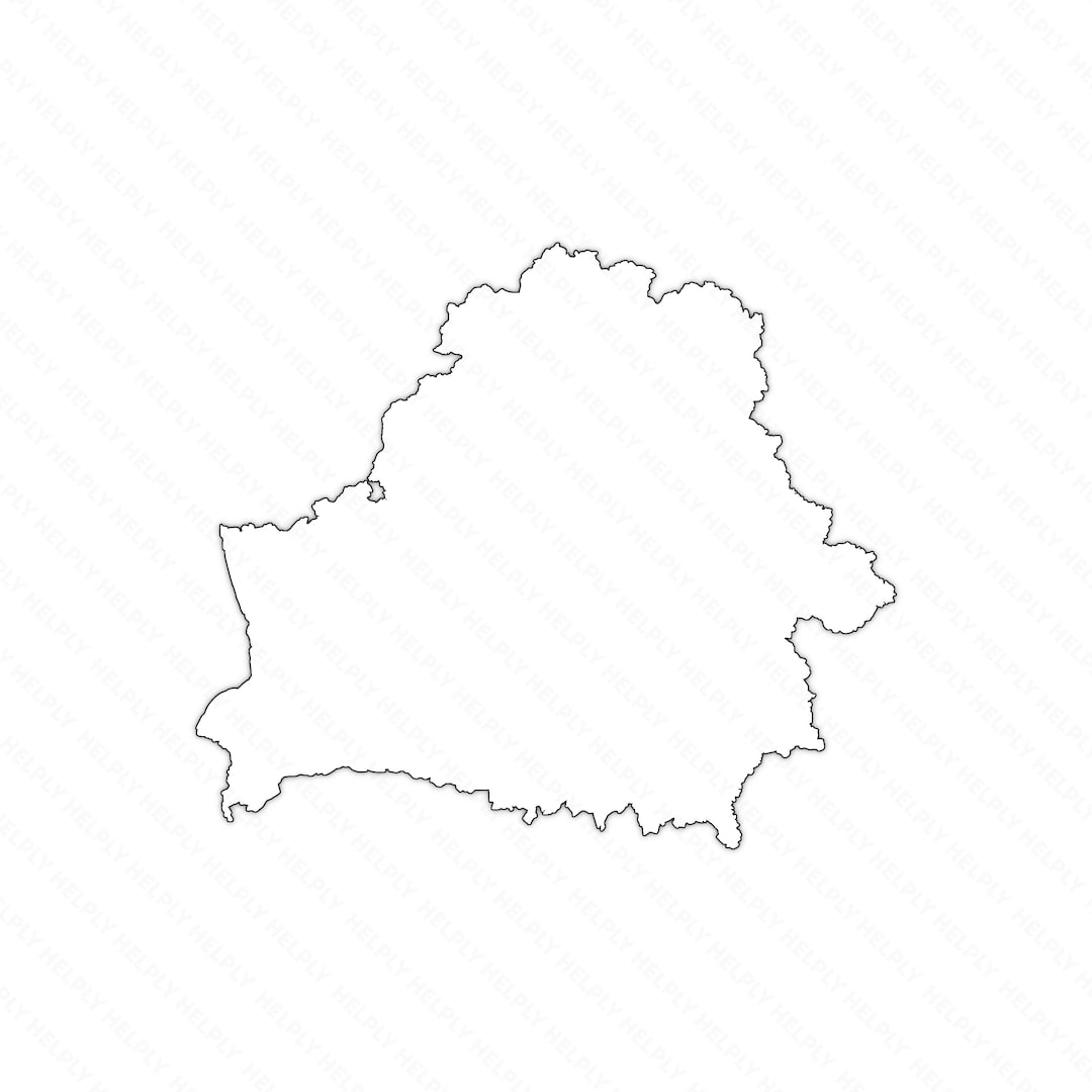 Belarus Map SVG PNG, Belarus Map Outline, Belarus Silhouette Vector ...