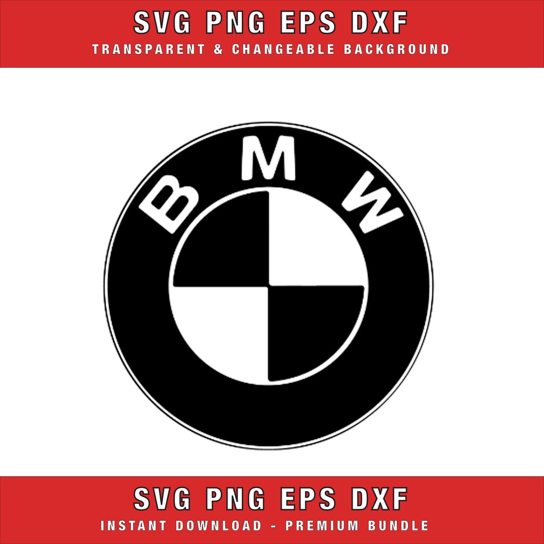 Bmw Car Logo Png Pdf Eps Dxf Svg Cricut Cut File Instant - Etsy