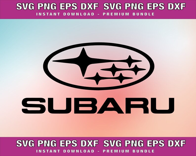 Subaru Logo Car Logo Png Pdf Eps Dxf Svg Cricut Cut File - Etsy