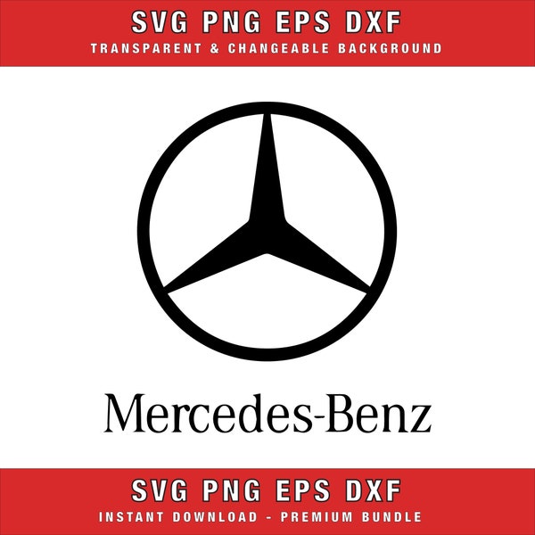 Mercedes Logo Dxf - Etsy