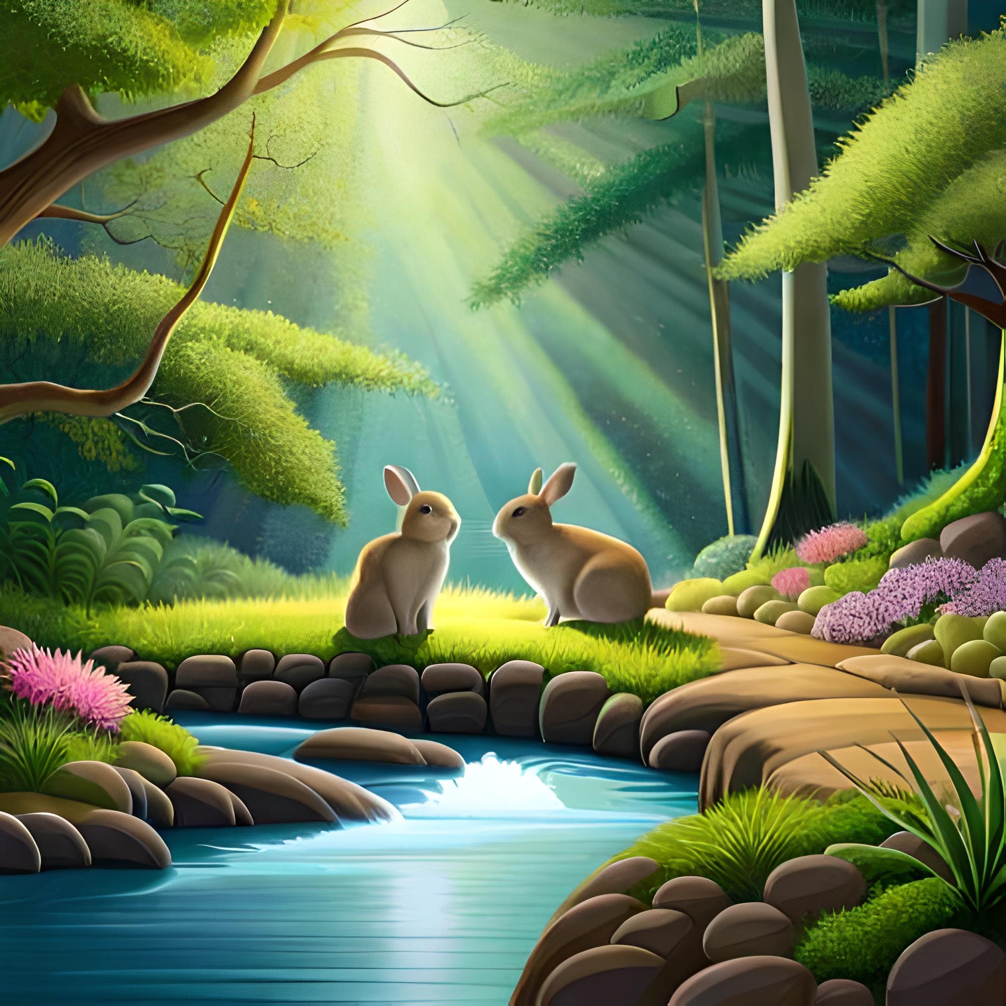 Rabbit Art - Set of 3 - Etsy