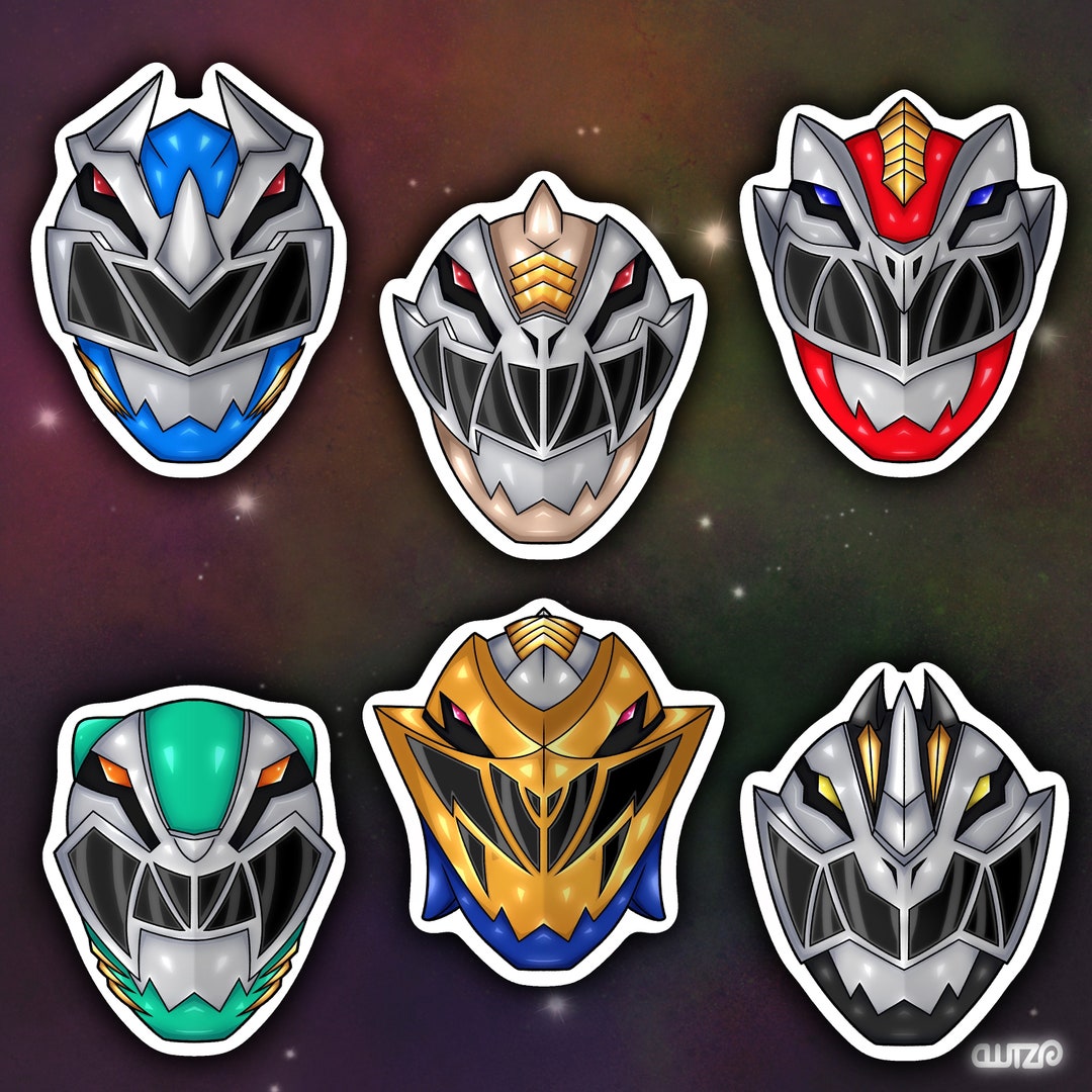 Power Rangers Cosmic Fury Die-cut Stickers - Etsy