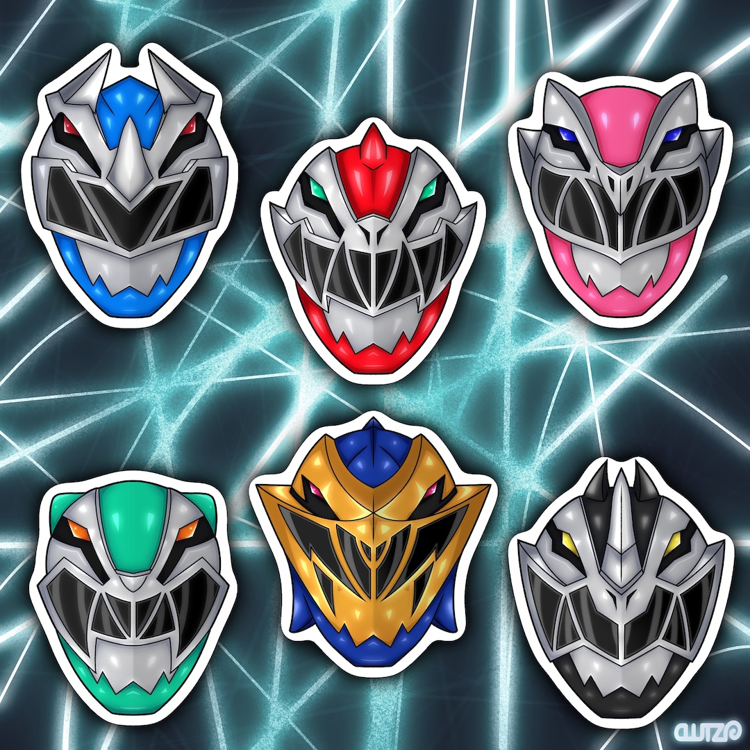 Power Rangers Dino Fury Die-cut Stickers - Etsy