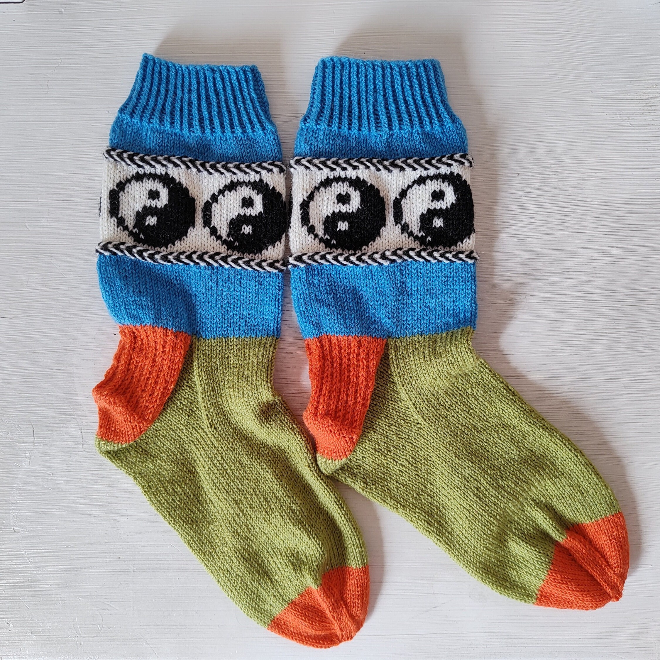Knitting Instructions I Knitting Pattern I YIN & YANG Socks I German I ...