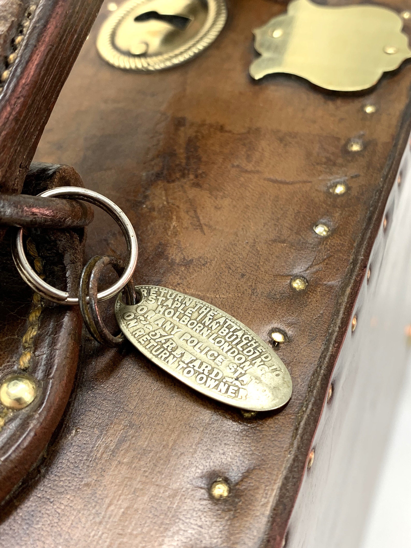 Antique Vintage Leather on Oak Dispatch Case - Etsy UK