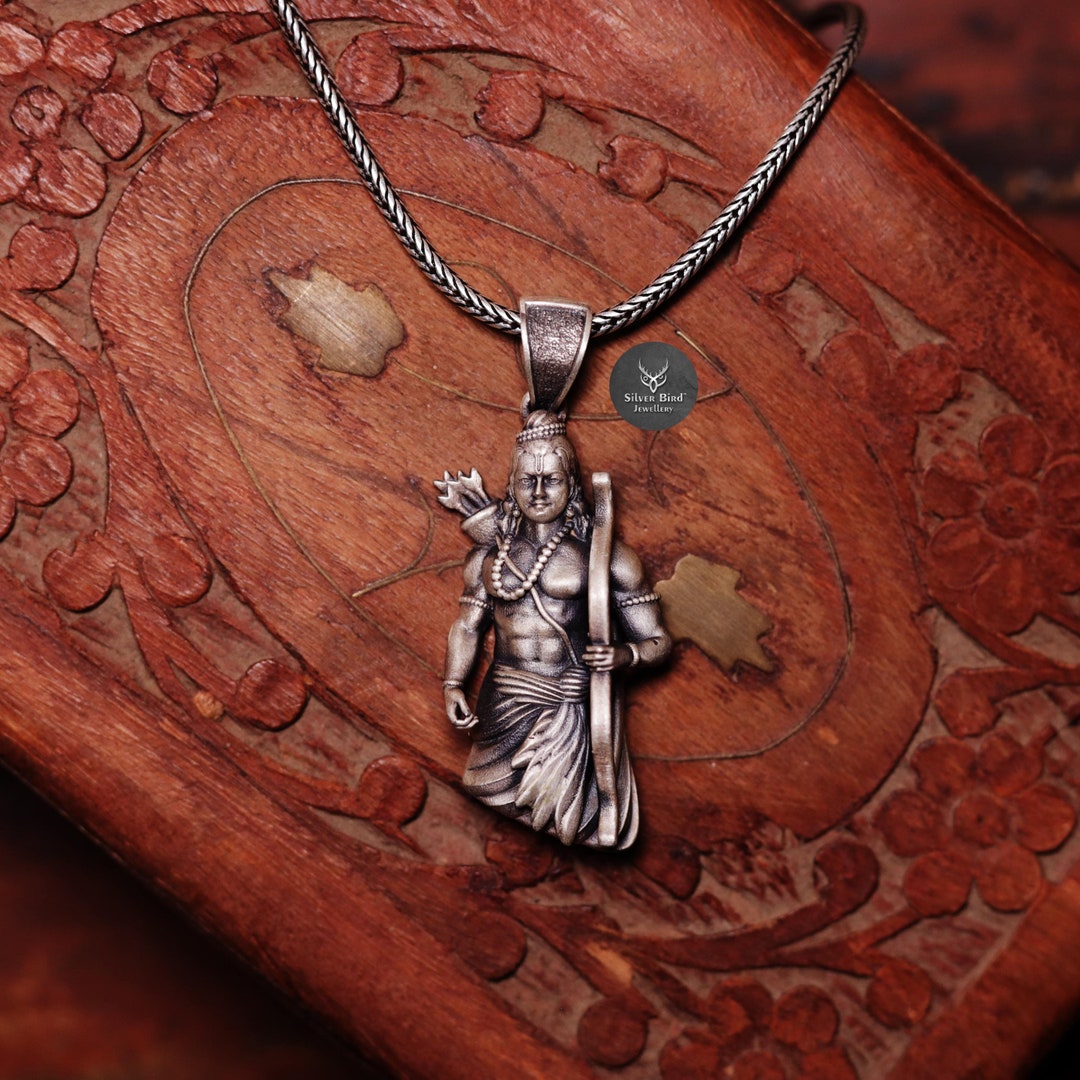 Supreme Lord Shree Rama Vishnu Hinduism Pendant 925 Sterling Silver ...