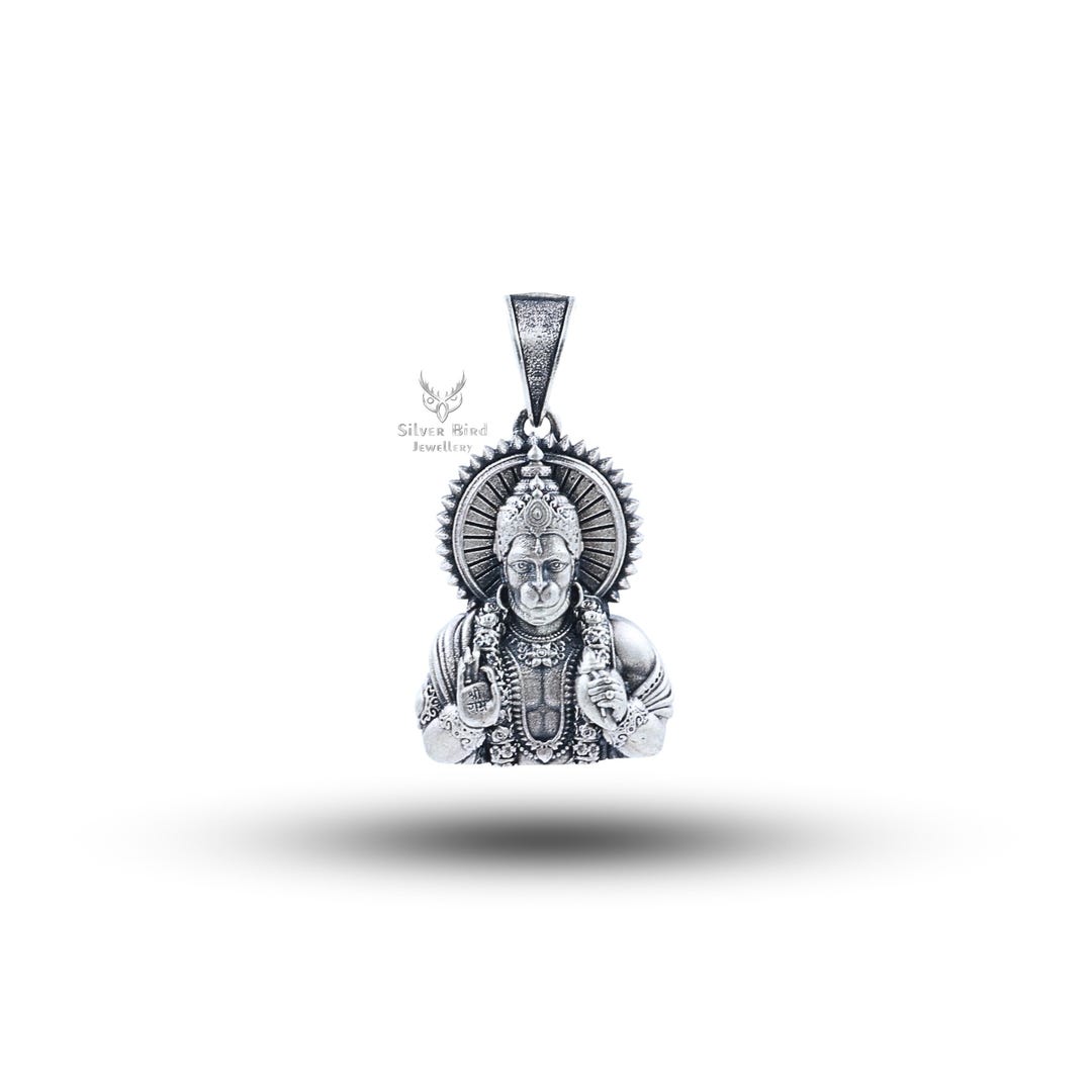 Evil Protector Blessing Hanuman 925 Sterling Silver Pendant - Etsy