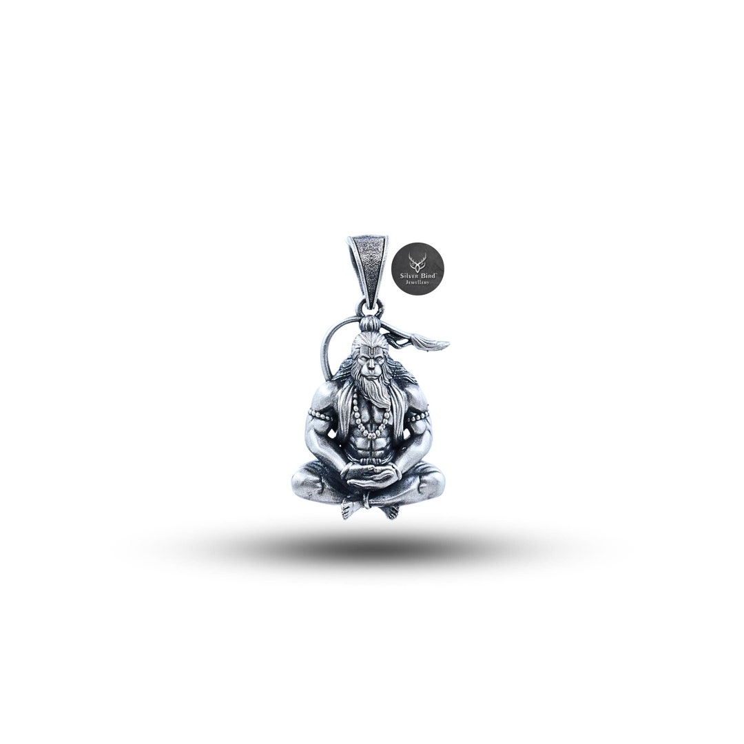 Dhyani Hanuman Evil Protector 925 Sterling Silver Pendant - Etsy