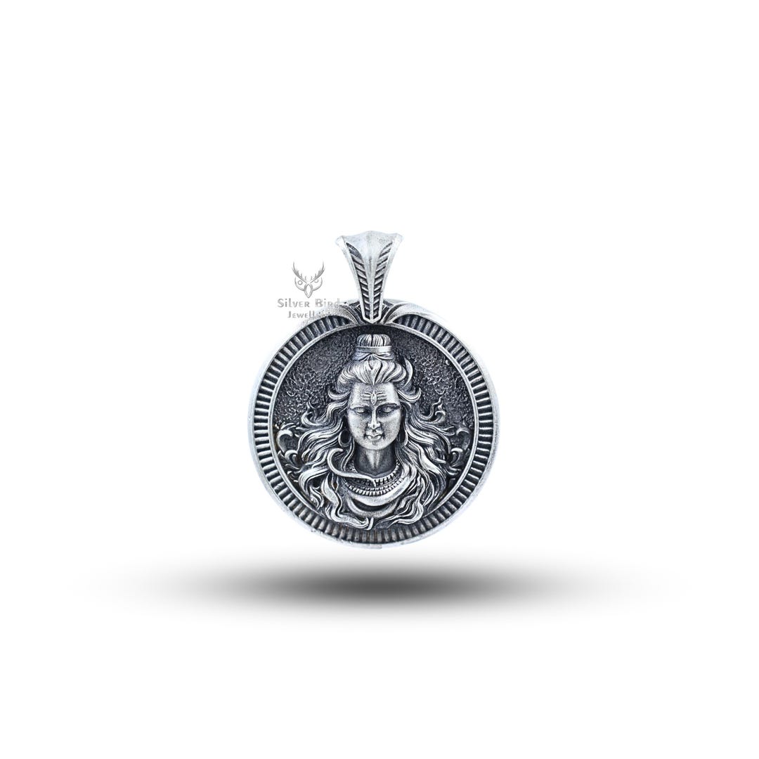 Lord Shiva Pendant in 925 Sterling Silver Pendant - Etsy