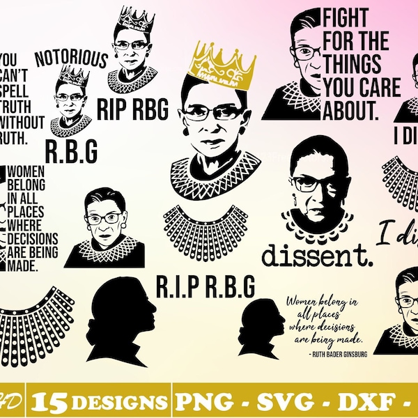Rbg Svg - Etsy