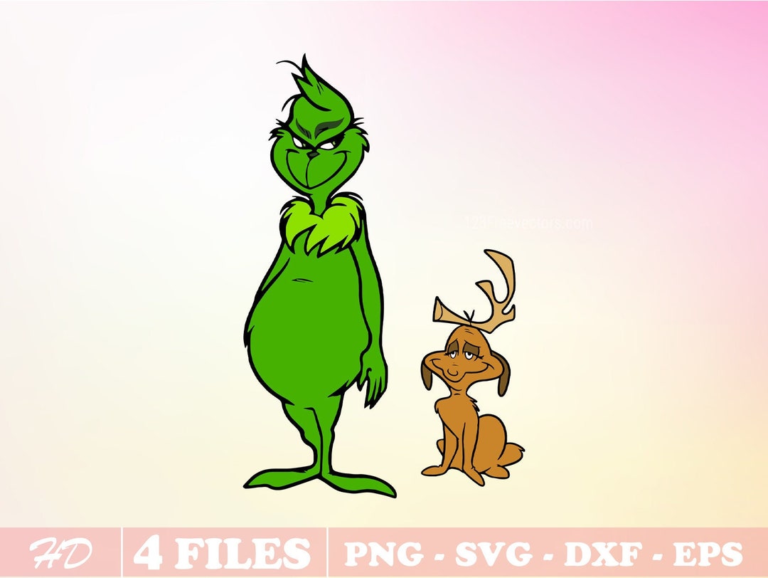 Max and Grinch Svg Layered Item, Clipart, Cricut Digital Vector Cut ...