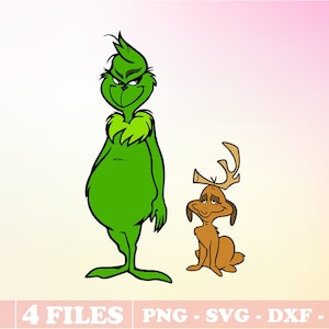 Max and Grinch Svg Layered Item, Clipart, Cricut Digital Vector Cut ...