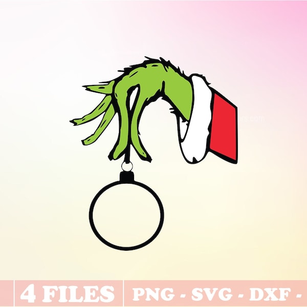 Grinch Monogram Svg - Etsy