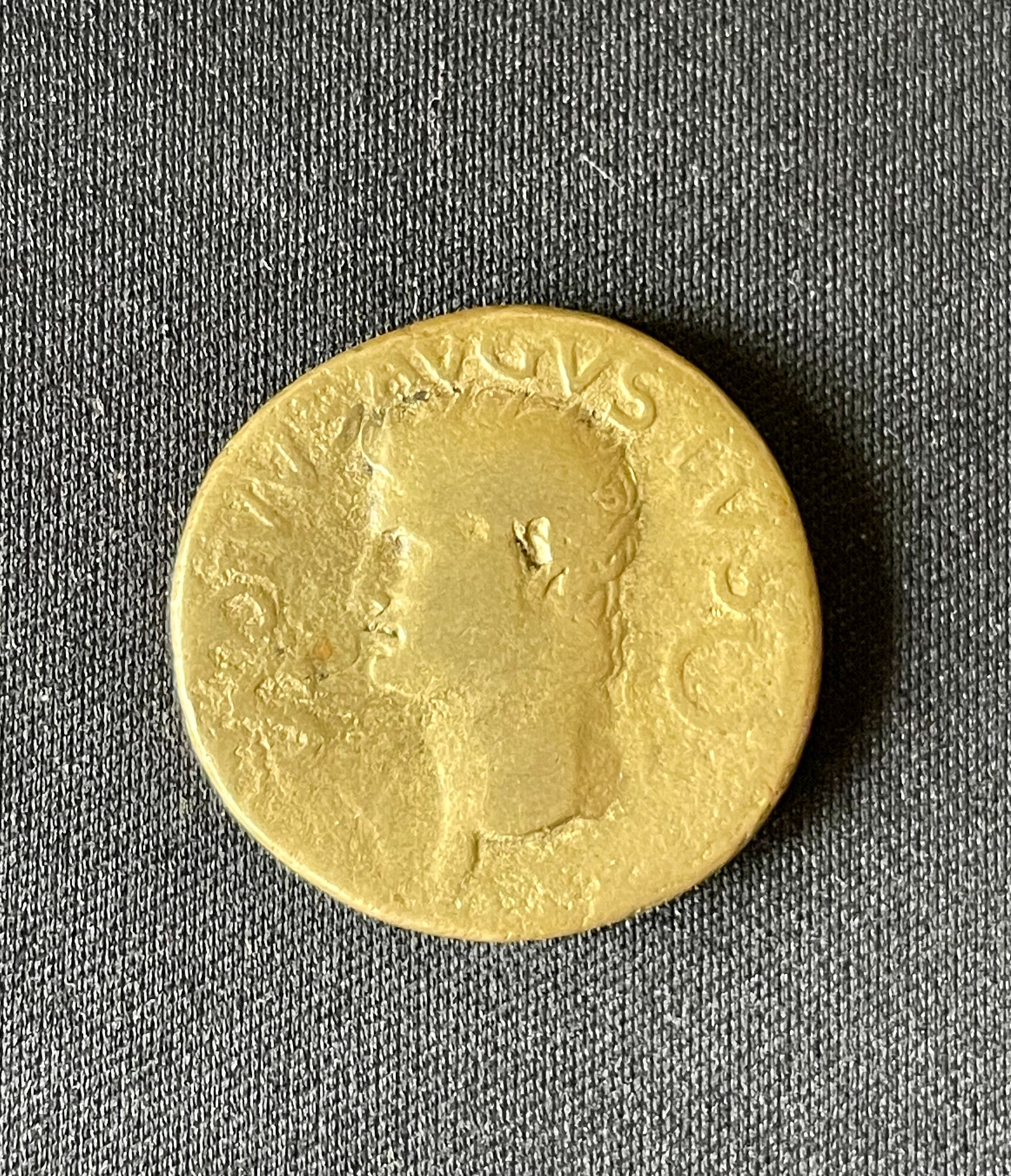 Ancient Roman Coin Divus Augustus Æ Dupondius Struck Under Gaius ...