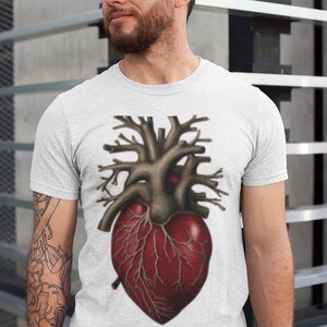 Human Heart Art Human Heart Shape Image Medical Gift Cardiologist Human ...